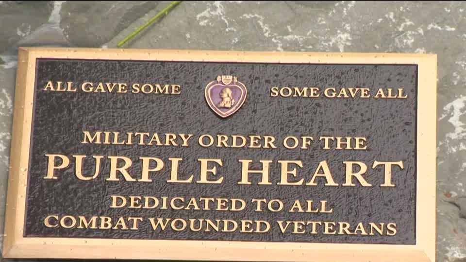 Purple Heart monument unveiled in South Park