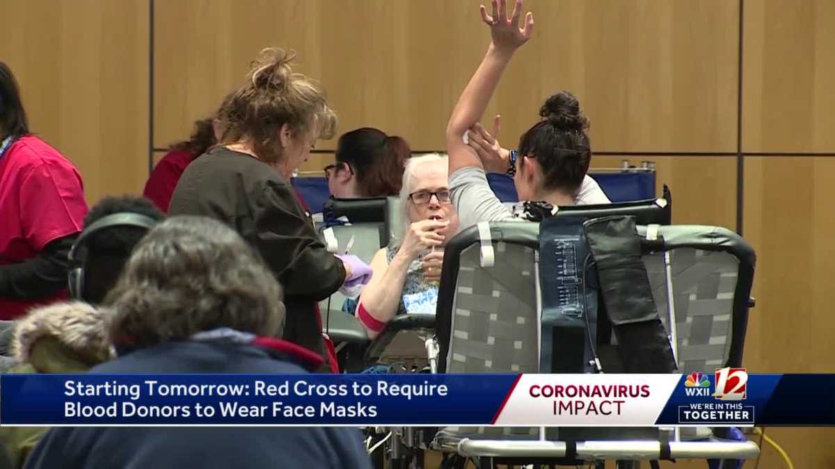 Red Cross encourages donors bring face masks