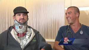 Vacationing nurses spring into action to save man's life