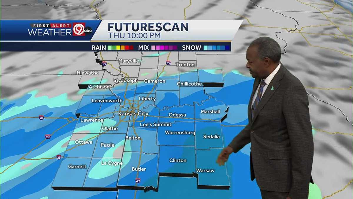 Kansas City weather: Light snow event moving through Thursday