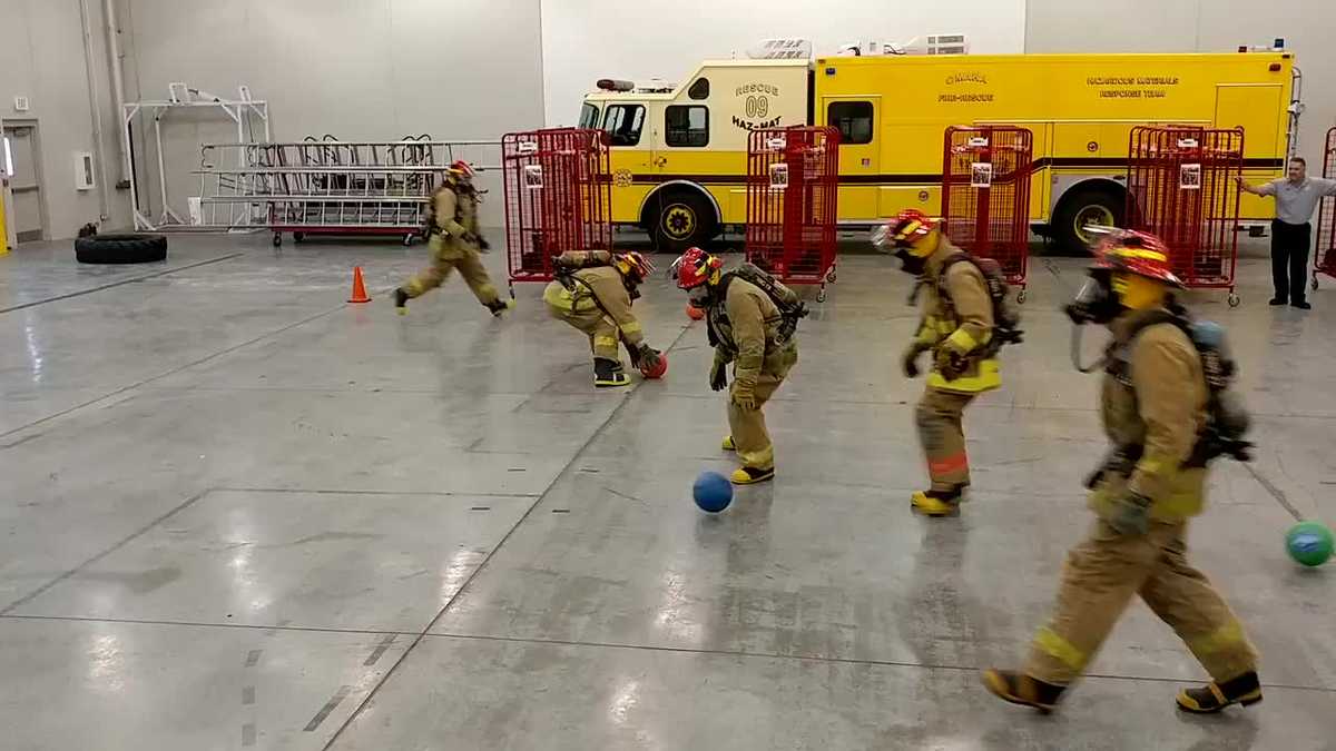 OFD combines training, fun in dodge ball game
