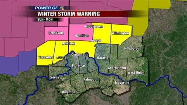 Winter storm warning issued, watch expanded for Sunday storm