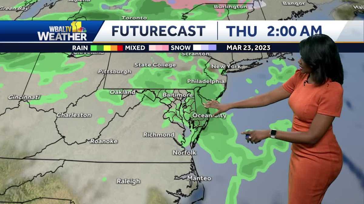 Sunny first day of Spring, string of showers in forecast