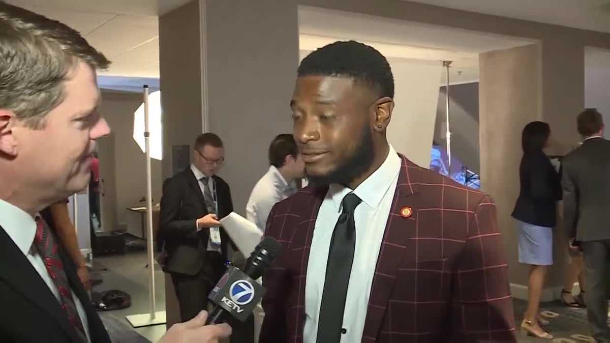 Stanley Morgan Jr. steals show at Big Ten Media Days with style