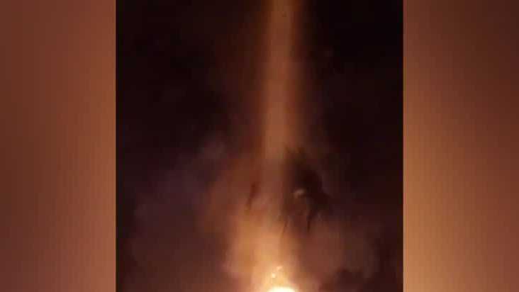 Gas line ruptures, causing massive fire in Sanford