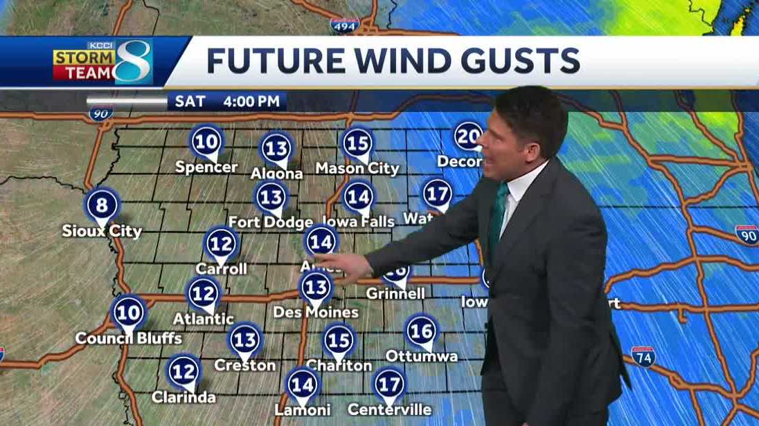 Iowa weather: Blustery winds die down and make way for a much cooler ...