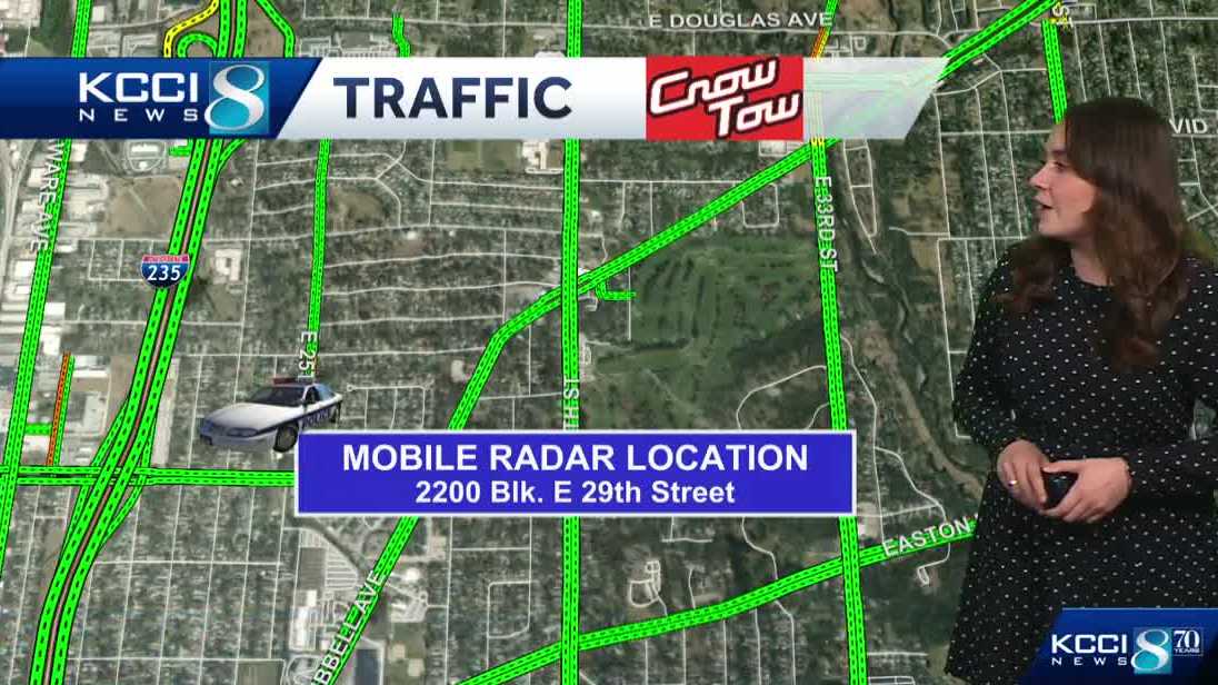 Iowa traffic: Weekly mobile radar locations in Des Moines