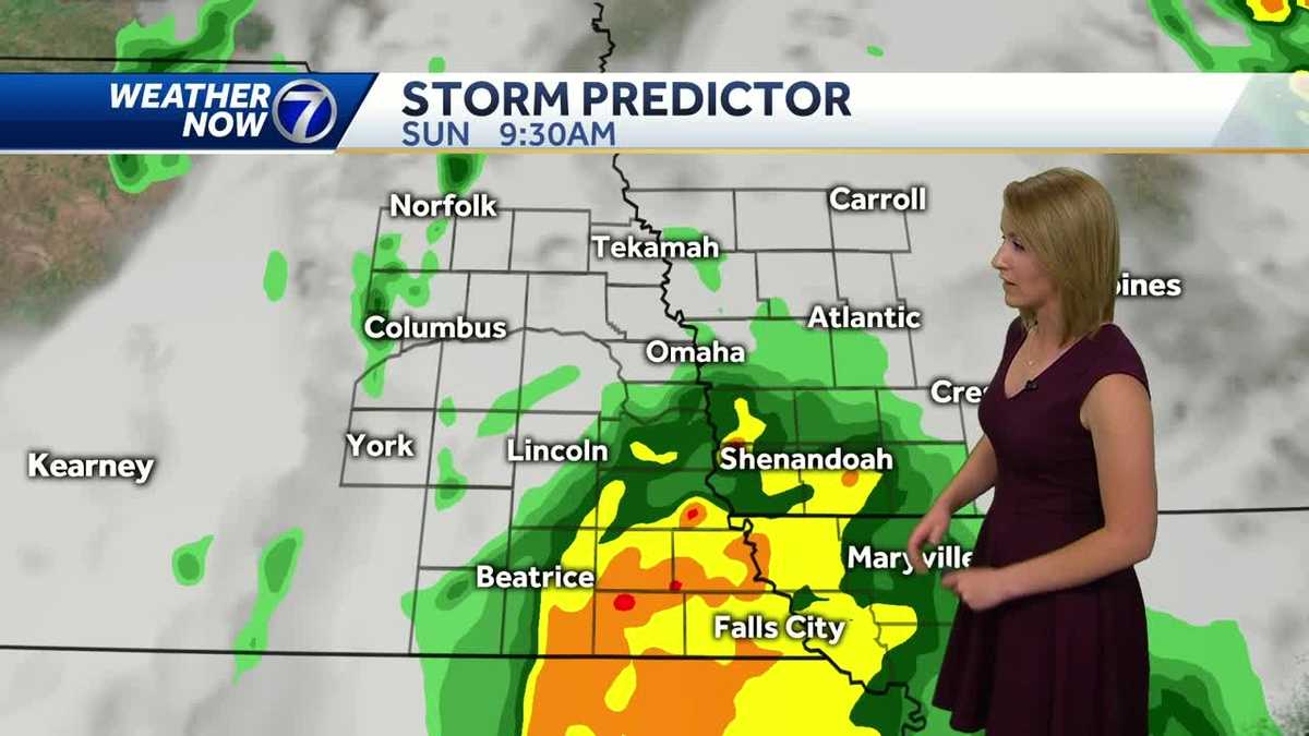 Heavy rain in the metro early, isolated t-showers possible later today