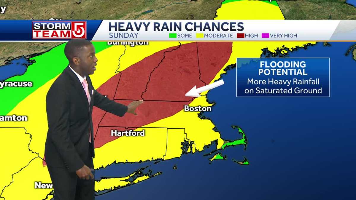 Video: Excessive rainfall possible in Mass. on Sunday