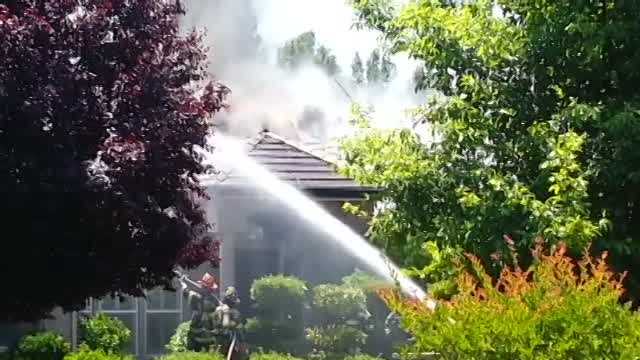 Multiple fire crews respond to house fire in Granite Bay