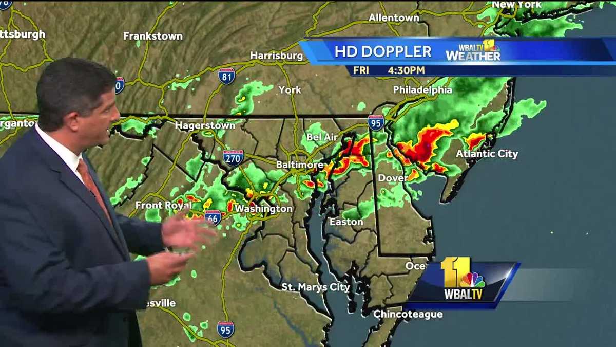 Tony Tracks Storms Moving Through Maryland