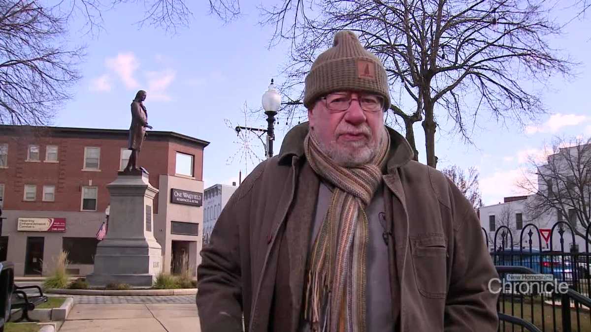 Fritz Wetherbee's New Hampshire: Parson Maine statue in Rochester