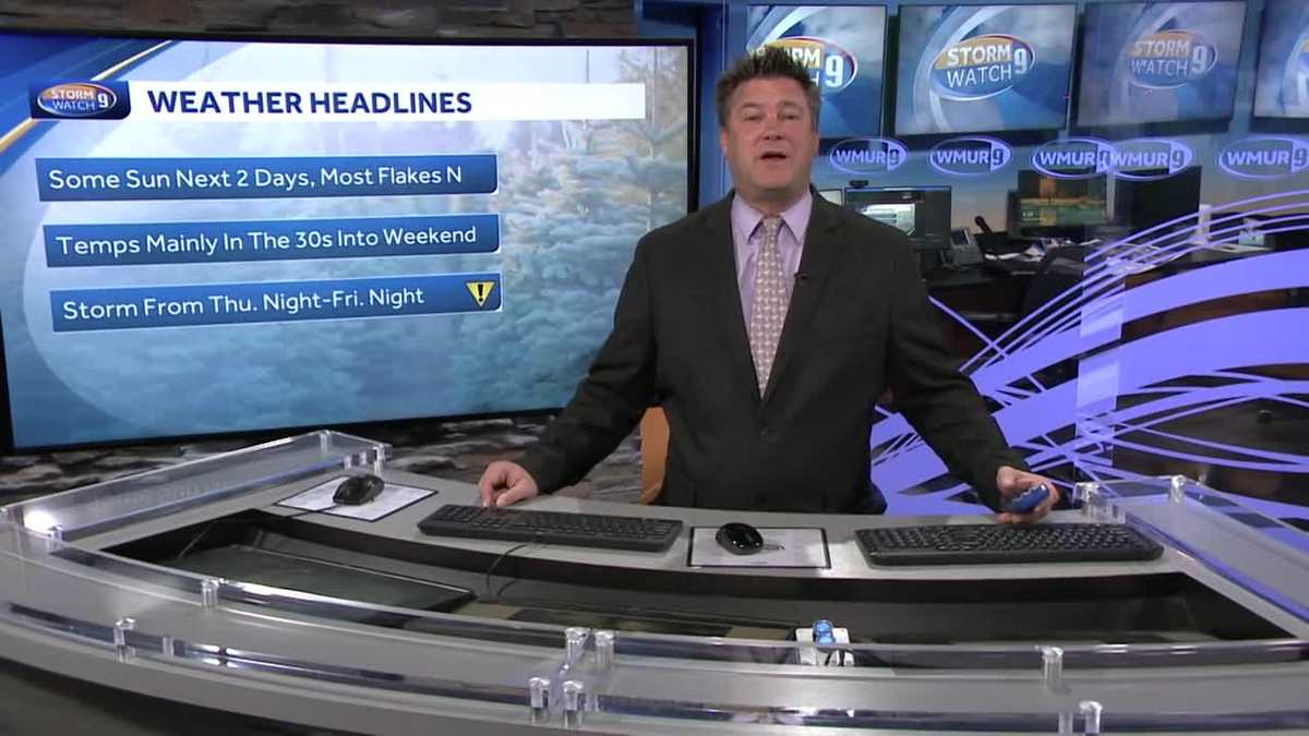 New Hampshire forecast video: Snow, mix, rain at end of week