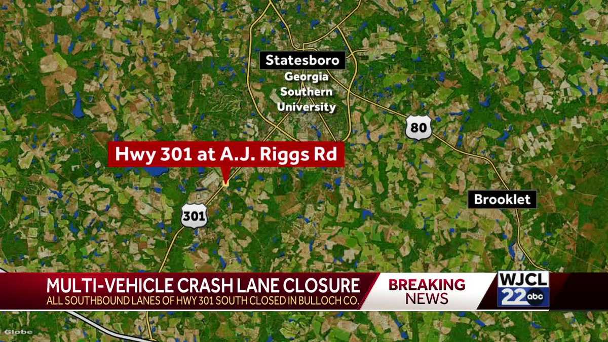 TRAFFIC ALERT: "Major Crash" on US-301 near Statesboro