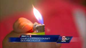 This lighter saved a couple stranded on a raft