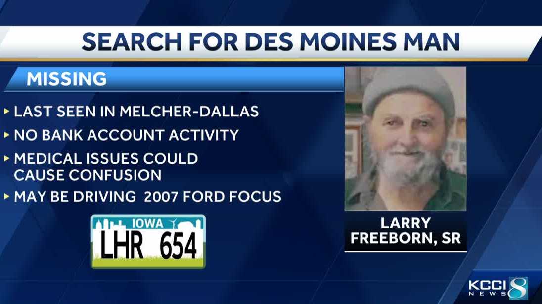 Des Moines police continue to search for man missing for 2 weeks