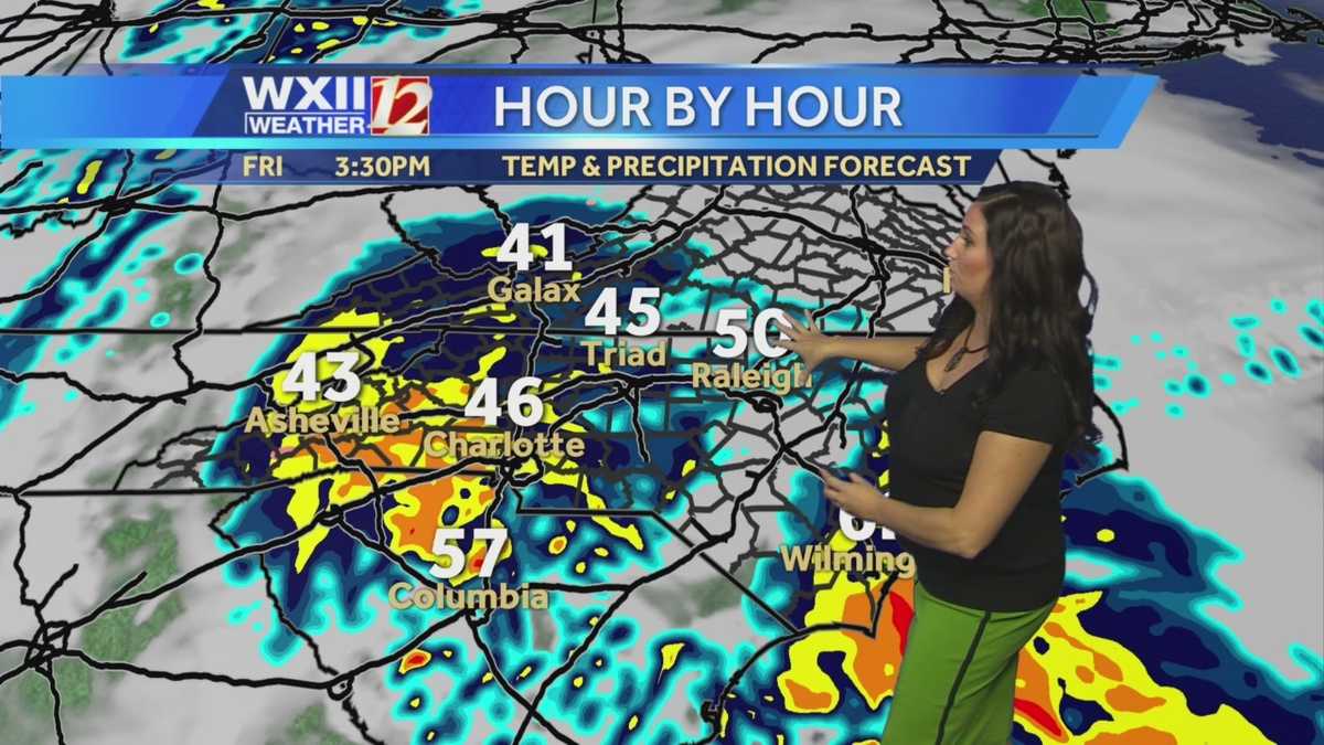 How much rain today? And Sunday snow chance?