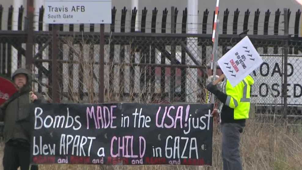 28 arrested during 'Rallies and Human Blockade' protest at Travis Air ...