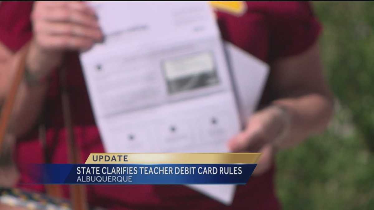 Cards for Teachers: State Clarifies Teacher Debit Card Rules