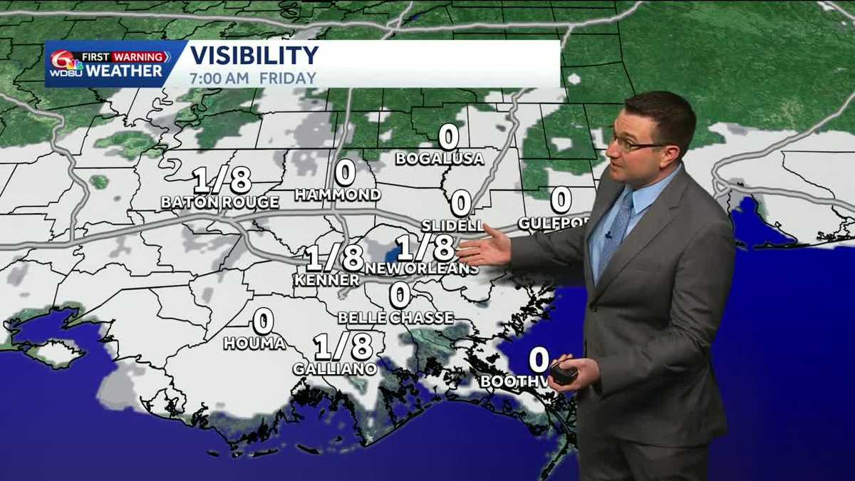 Dense fog Friday morning and record temperatures later in the day
