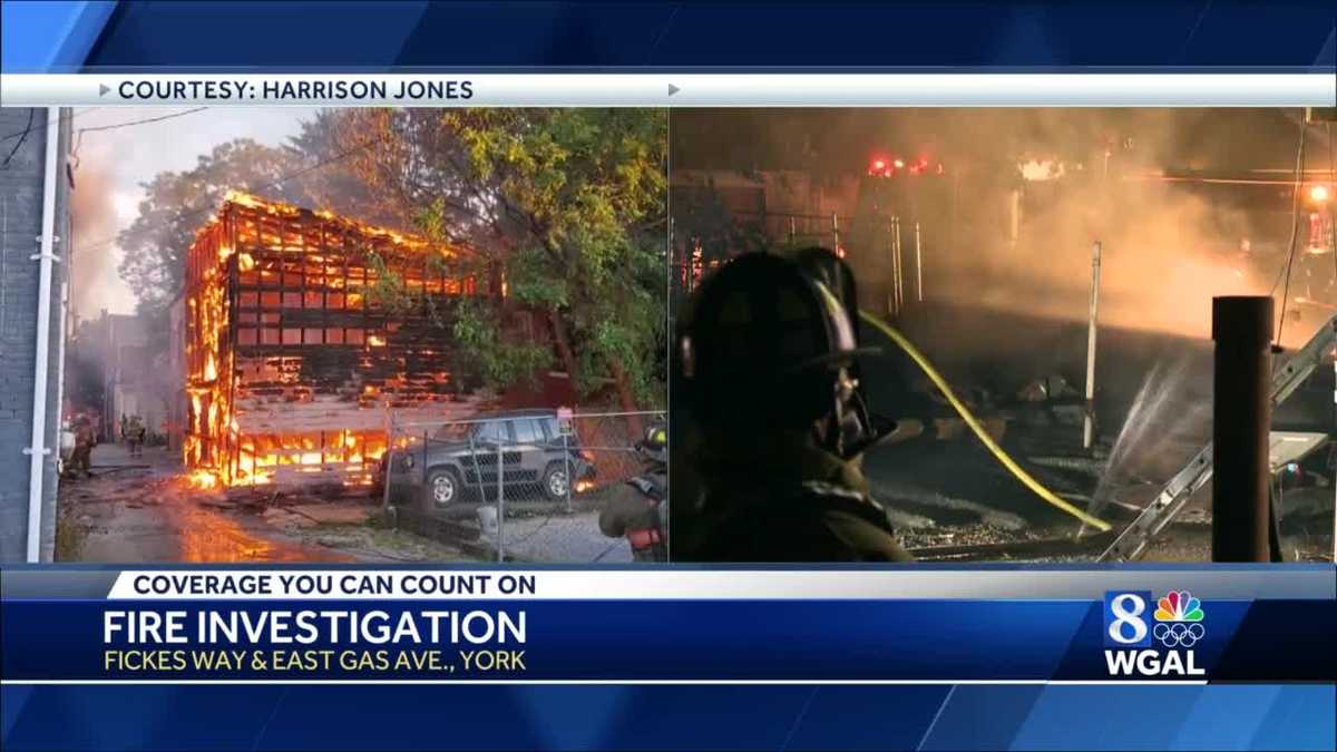 Fire crews respond to a multiple structure fire in York County