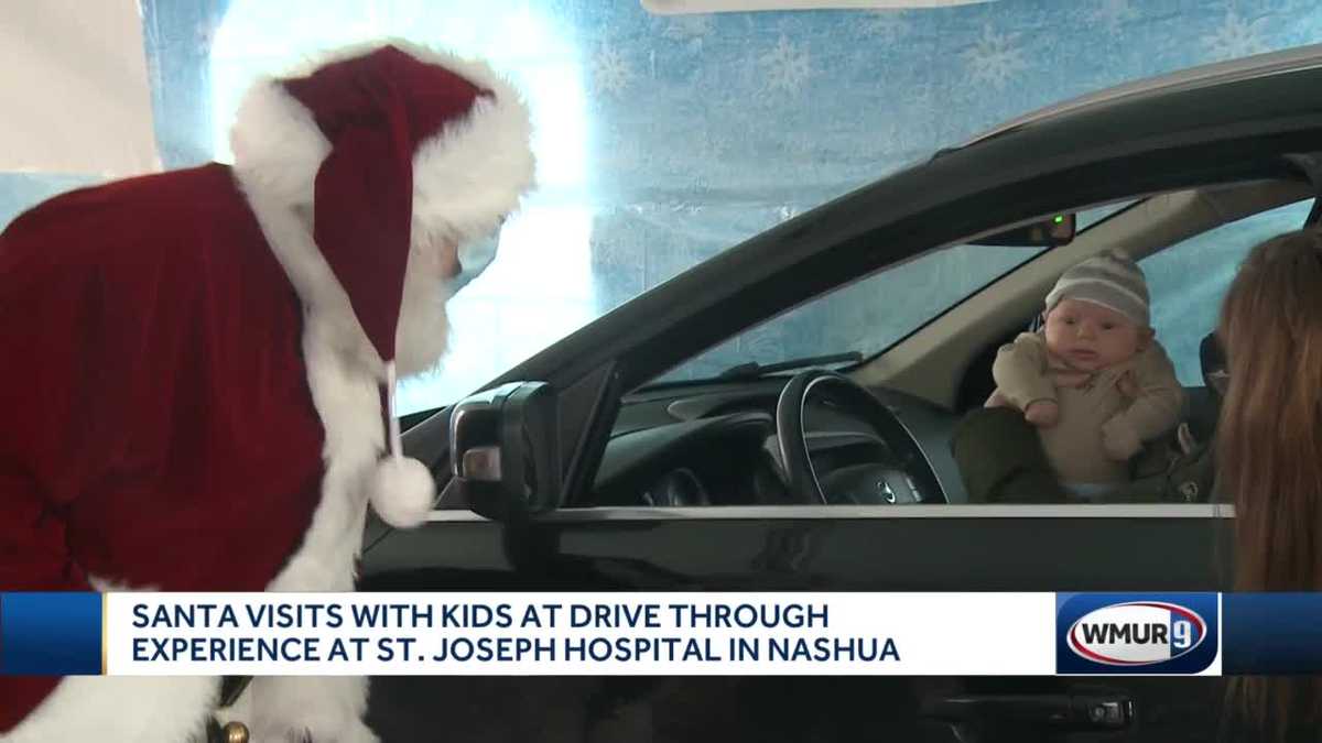 Santa visits kids during drive through experience at local hospital