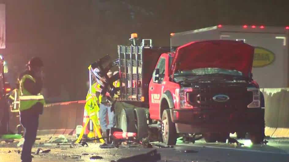 Worker killed after tractor-trailer hits construction vehicle on Route ...
