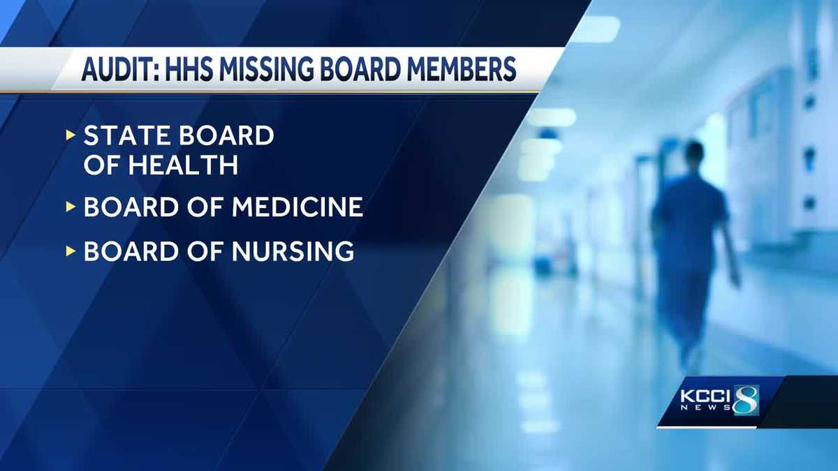 Iowa state audit finds some HHS boards missing members