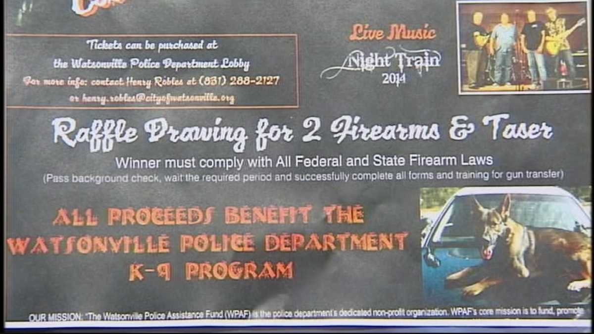 Raffle for Watsonville Police Department benefit offers guns as prizes