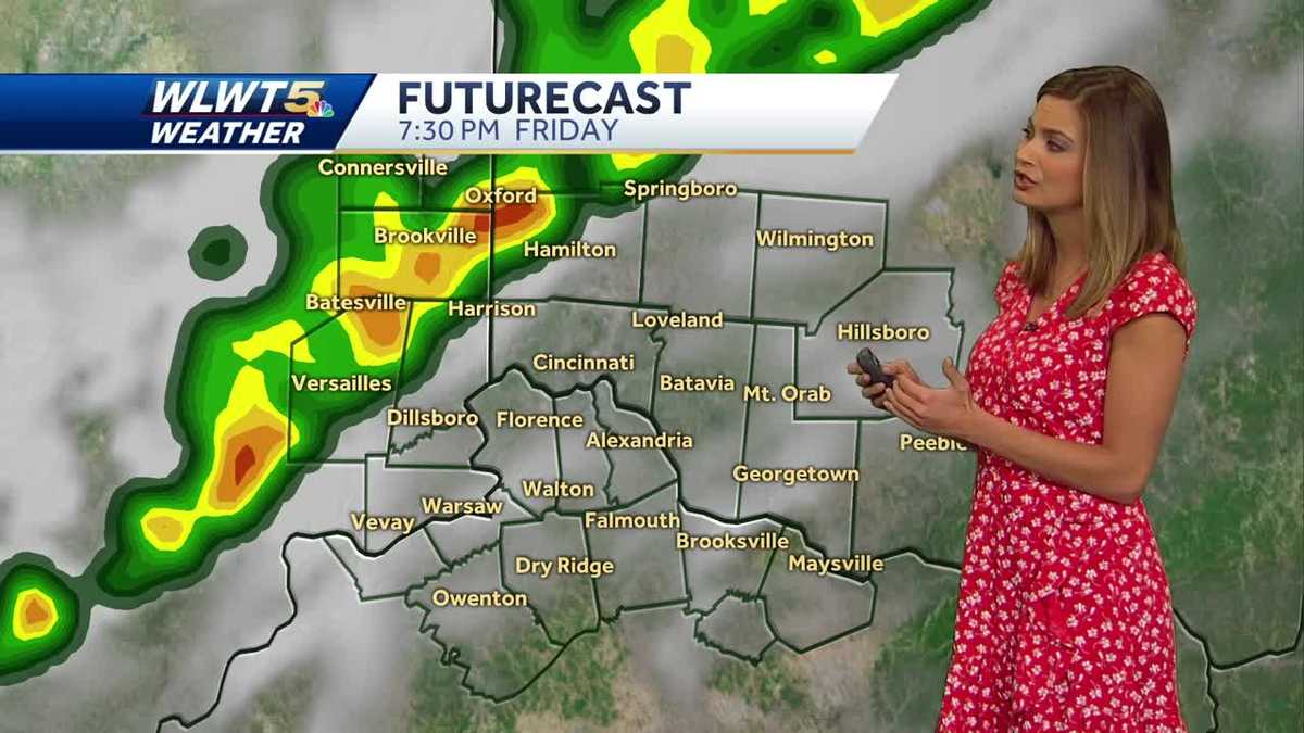 Timeline of Friday's storms