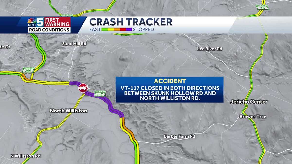 Vermont Route 117 reopens in Jericho after multiple slide-offs
