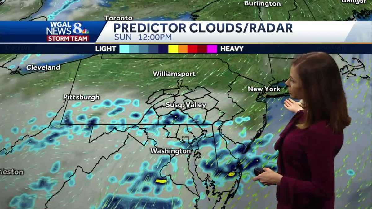 Cloudy, cool, patchy light rain