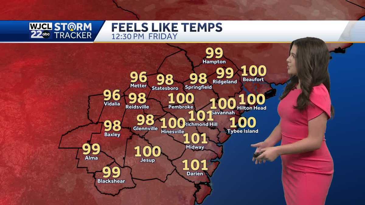 Warm weather today with a rainy weekend ahead for southeast Georgia