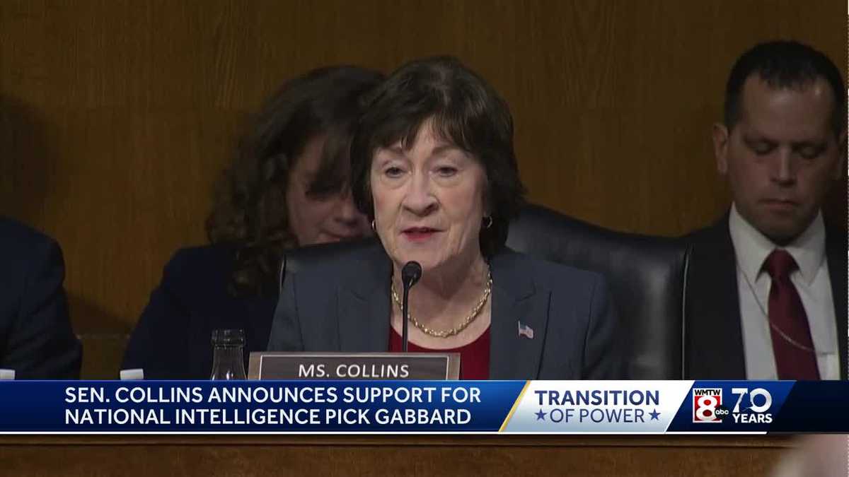 Sen. Collins announces support for Gabbard as intelligence chief