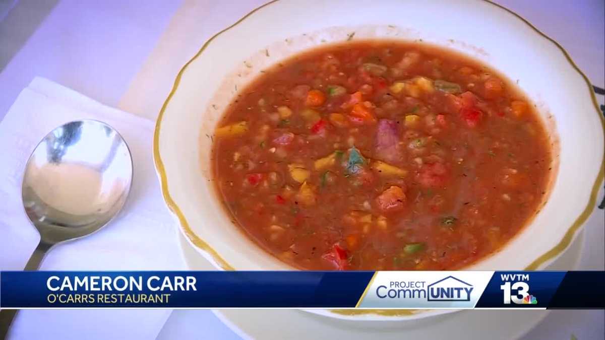 Quarantine Cuisine: Cameron Carr shares his recipe for gazpacho