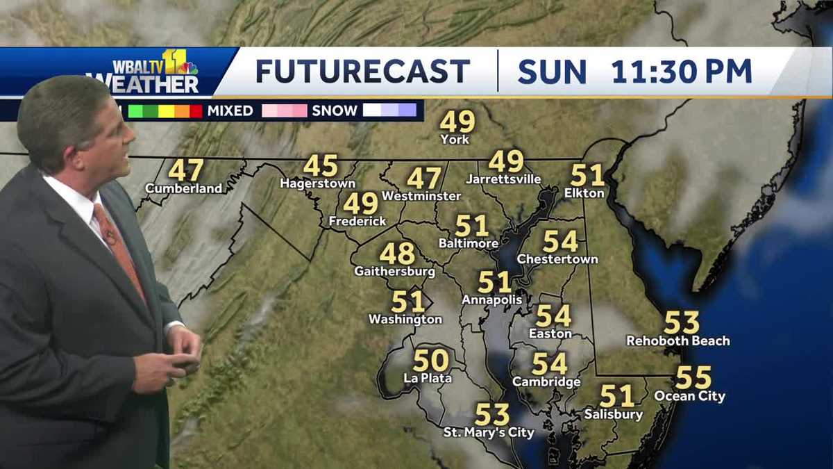 The week starts with below average temperatures and nice weather