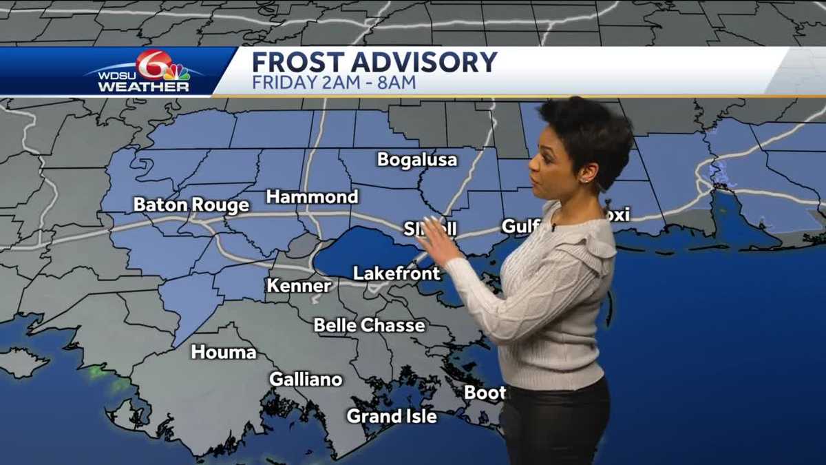 A frosty start for some Friday, warmer Easter weekend