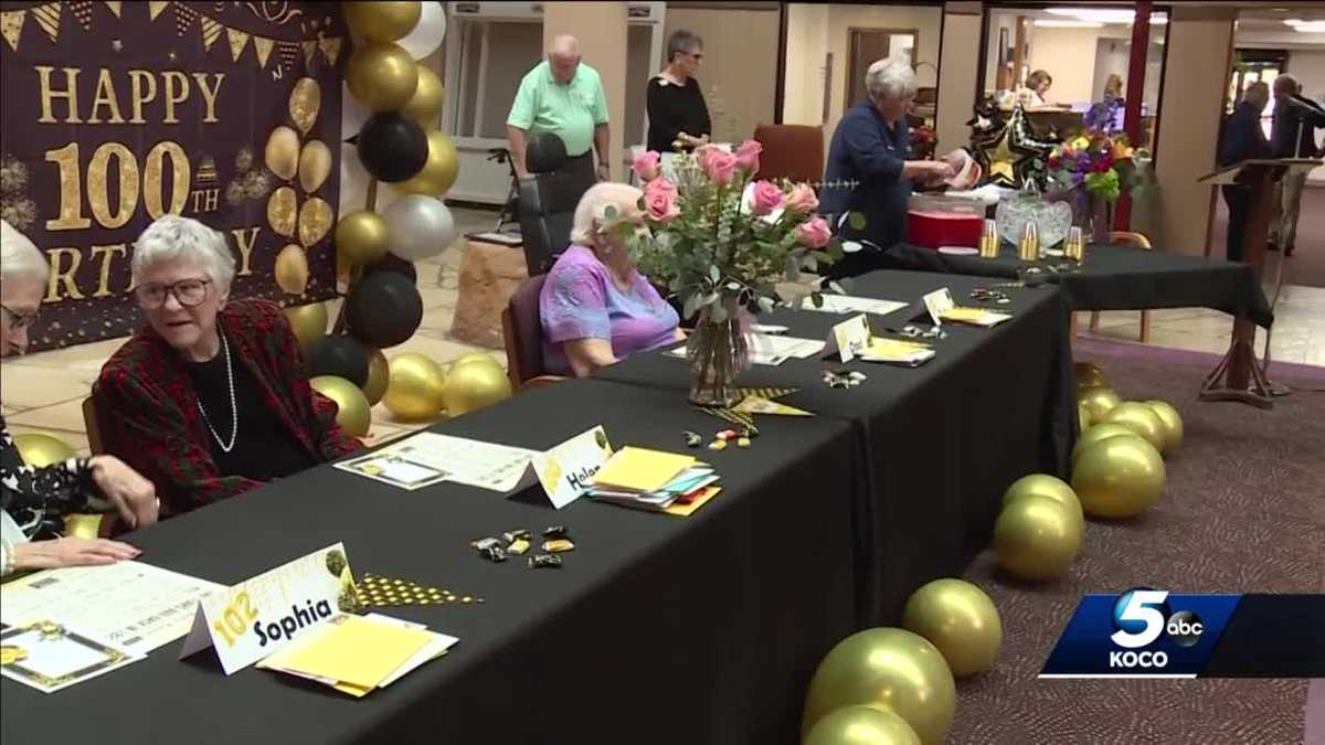 Oklahoma retirement community residents celebrate 100th birthdays