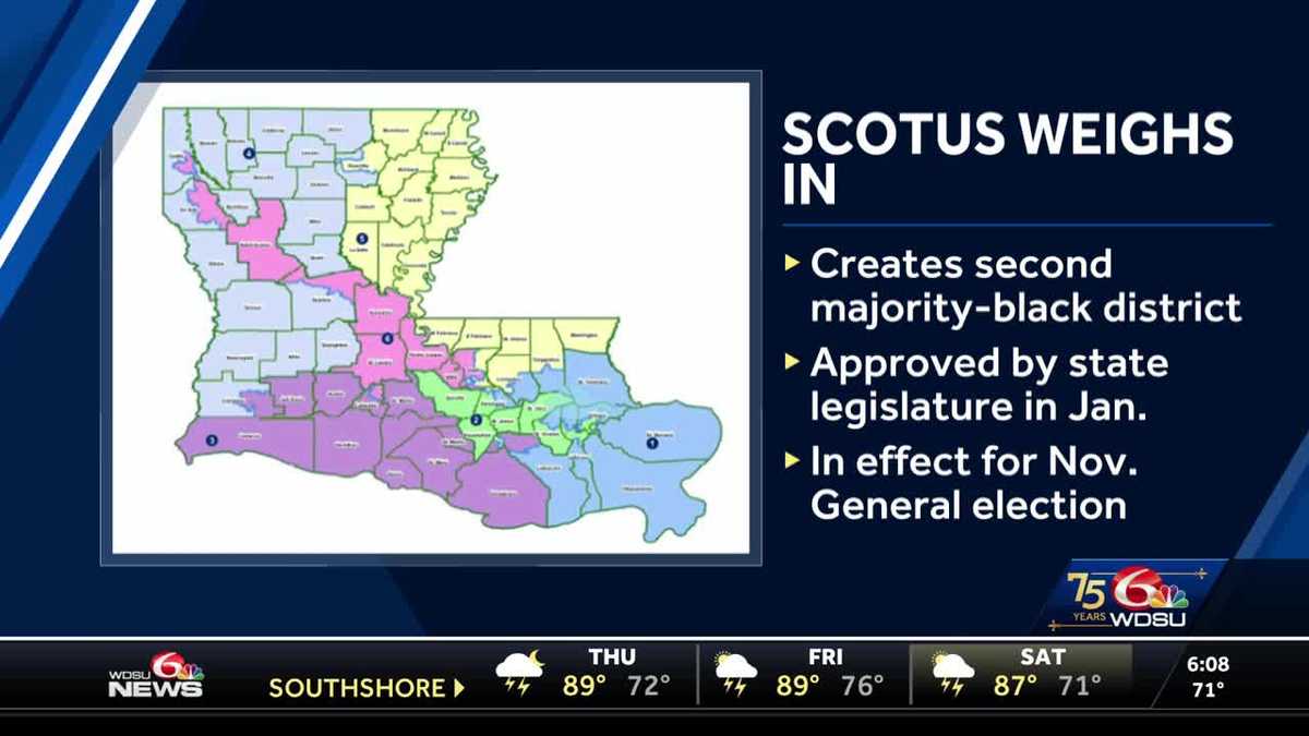 Louisiana must use map with 2 black districts, SCOTUS says