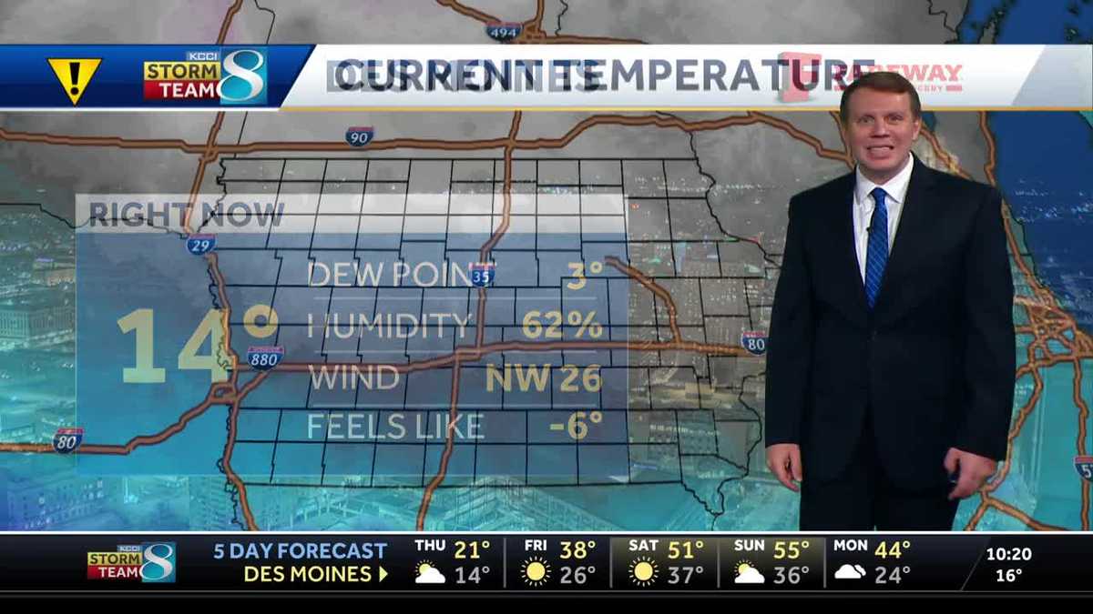 Iowa Wind Advisory: Powerful winds bring arctic chill overnight