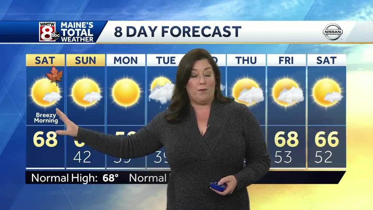 Breezy morning, bright and cool end to summer