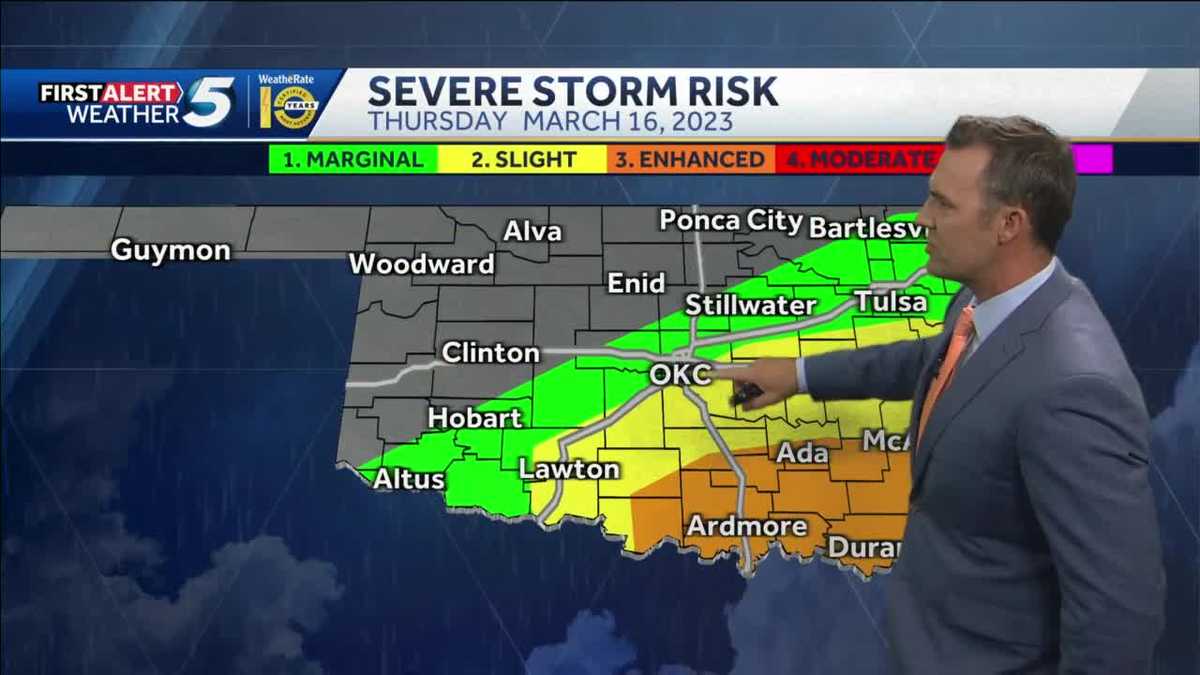 FORECAST: Severe storms today, large hail risk