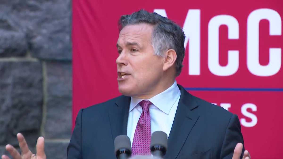 McCormick, Pa.'s projected Senate winner, speaks in Pittsburgh