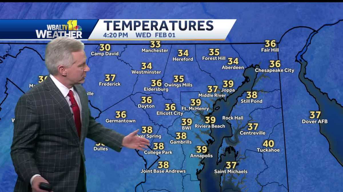 Baltimore seeing cold weather on the way
