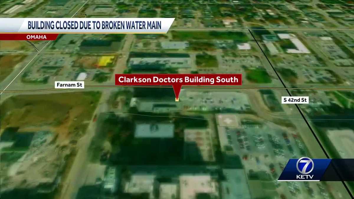 Building on Nebraska Medical Center campus closed due to water main break