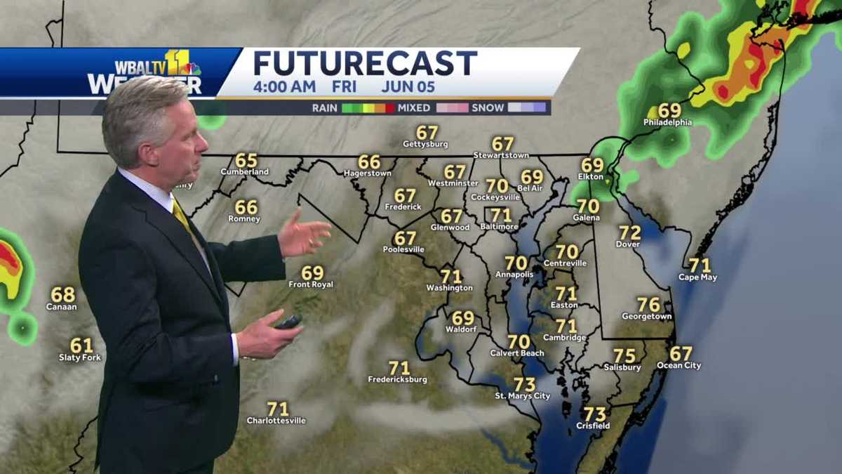 Warm, muggy weather triggers storms