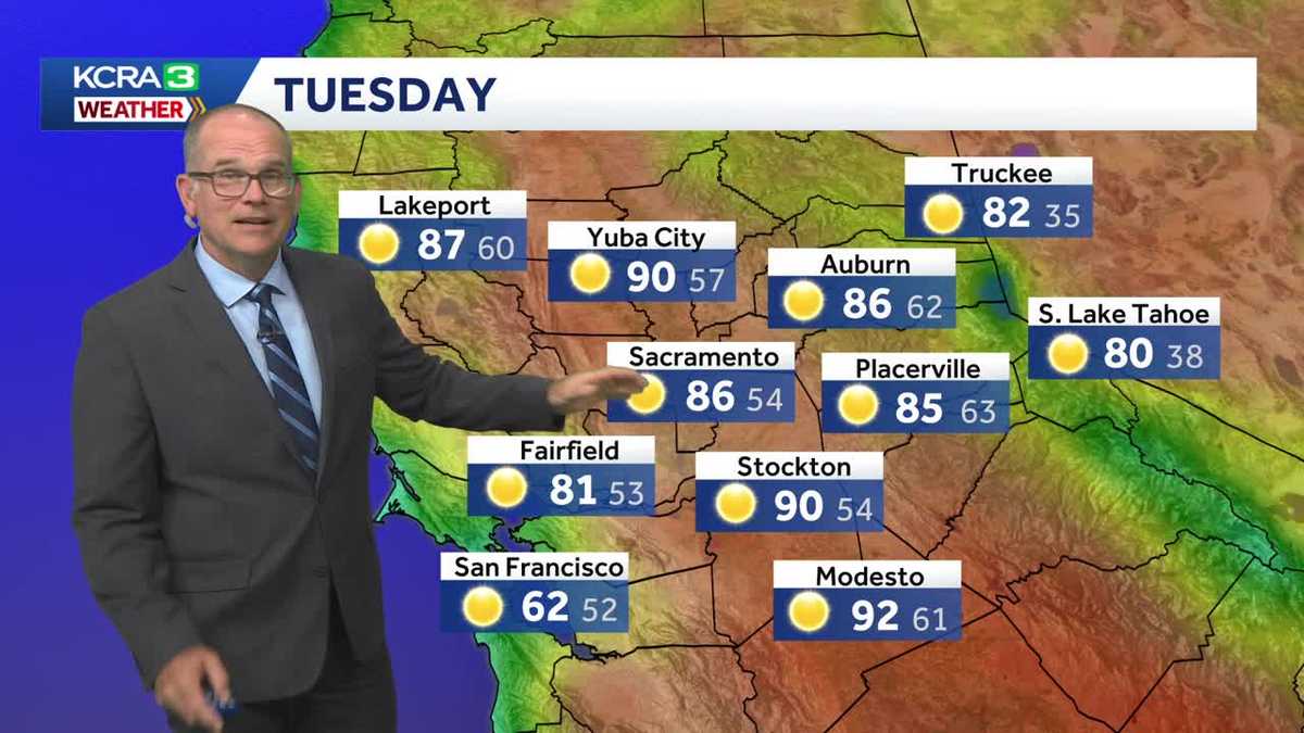 NorCal forecast: Delta breeze drops temperatures for some Tuesday