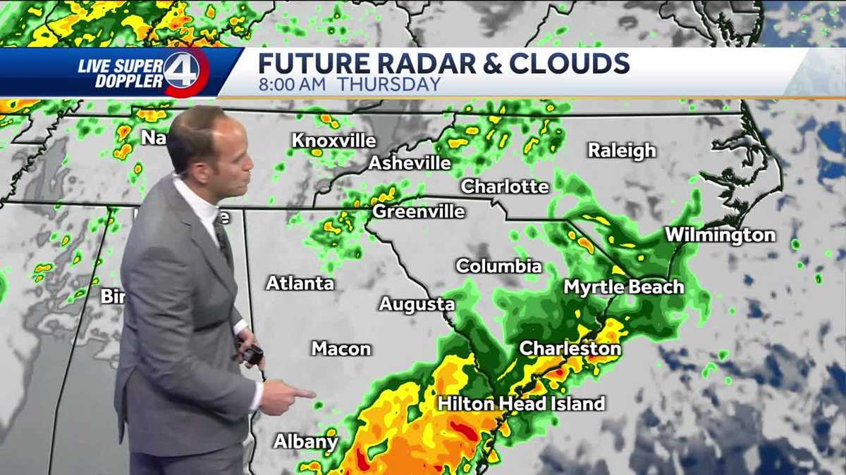 South Carolina: Rain Tuesday, storms possible Thursday