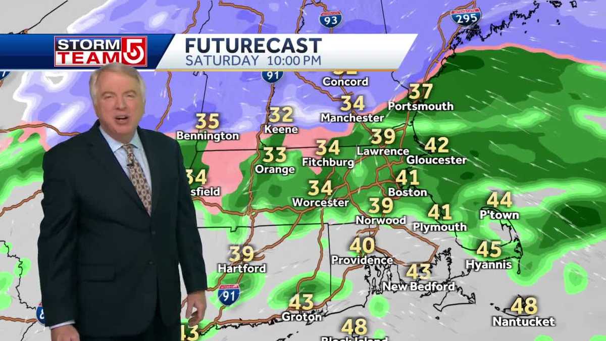 Video: Here's when rain will overtake snow in Massachusetts