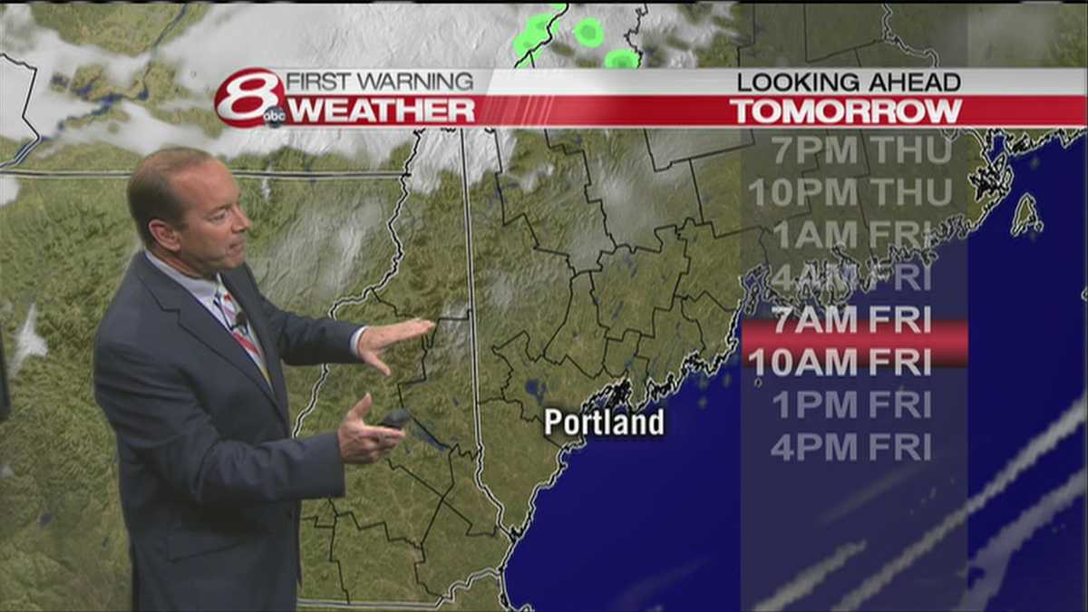 WMTW News 8 First Warning Weather Night Time Forecast